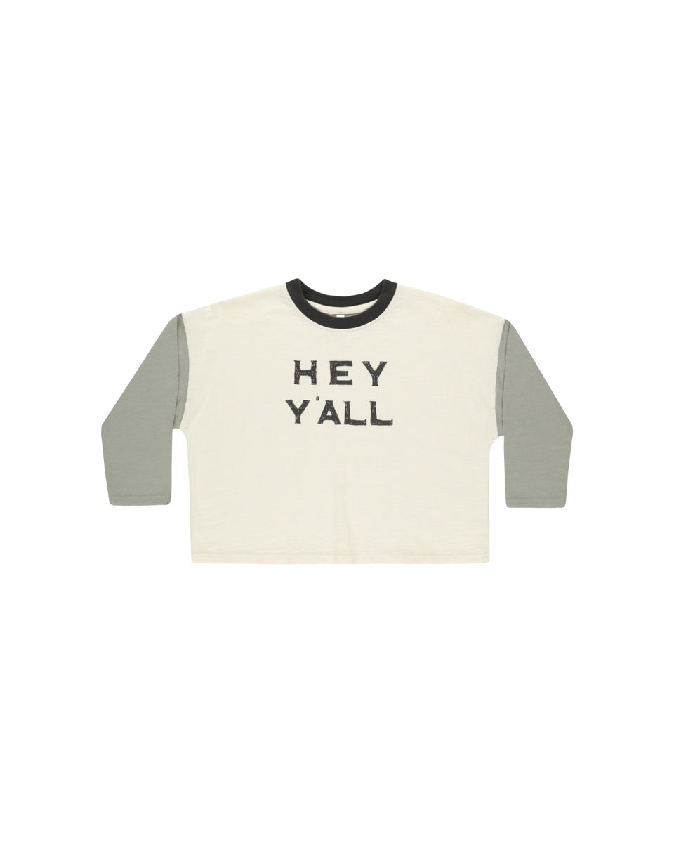 Camden Longsleeve Tee - Hey Y'all – Cheeky Monkey